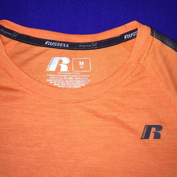 Russell Athletic | Shirts & Tops | Orange Russell Dripower 36 Childrens ...